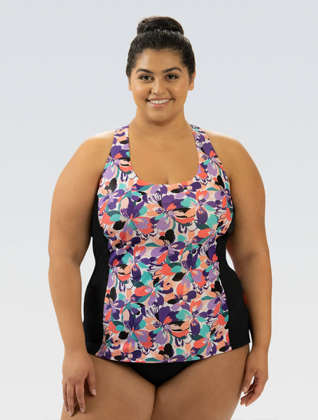Women's Aquashape Twist Back Tankini Top: Bonita Bloom : 4G00-B95 ...