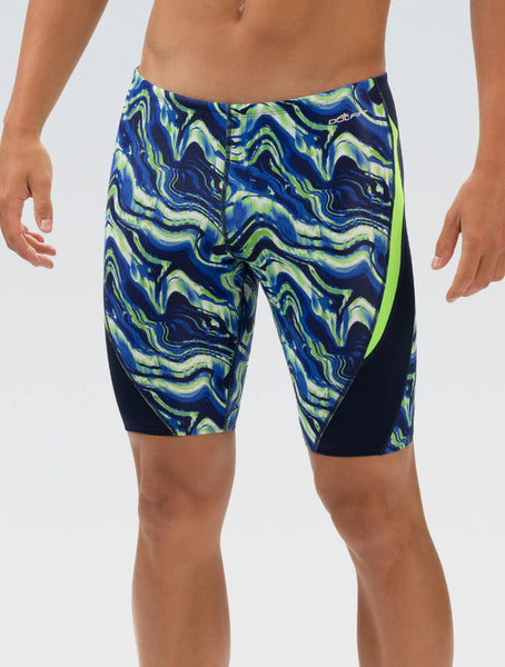 Reliance Men's Blaze Blue and Green Color Block Jammer – Dolfin Swimwear