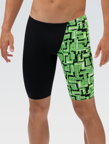Reliance Men's Bionic Green Asymmetrical Jammer – Dolfin Swimwear